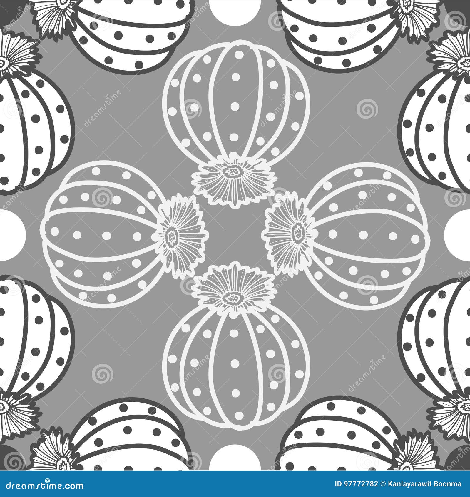 Gray Outline Contour Isometry Plastic Bricks Seamless Pattern ...