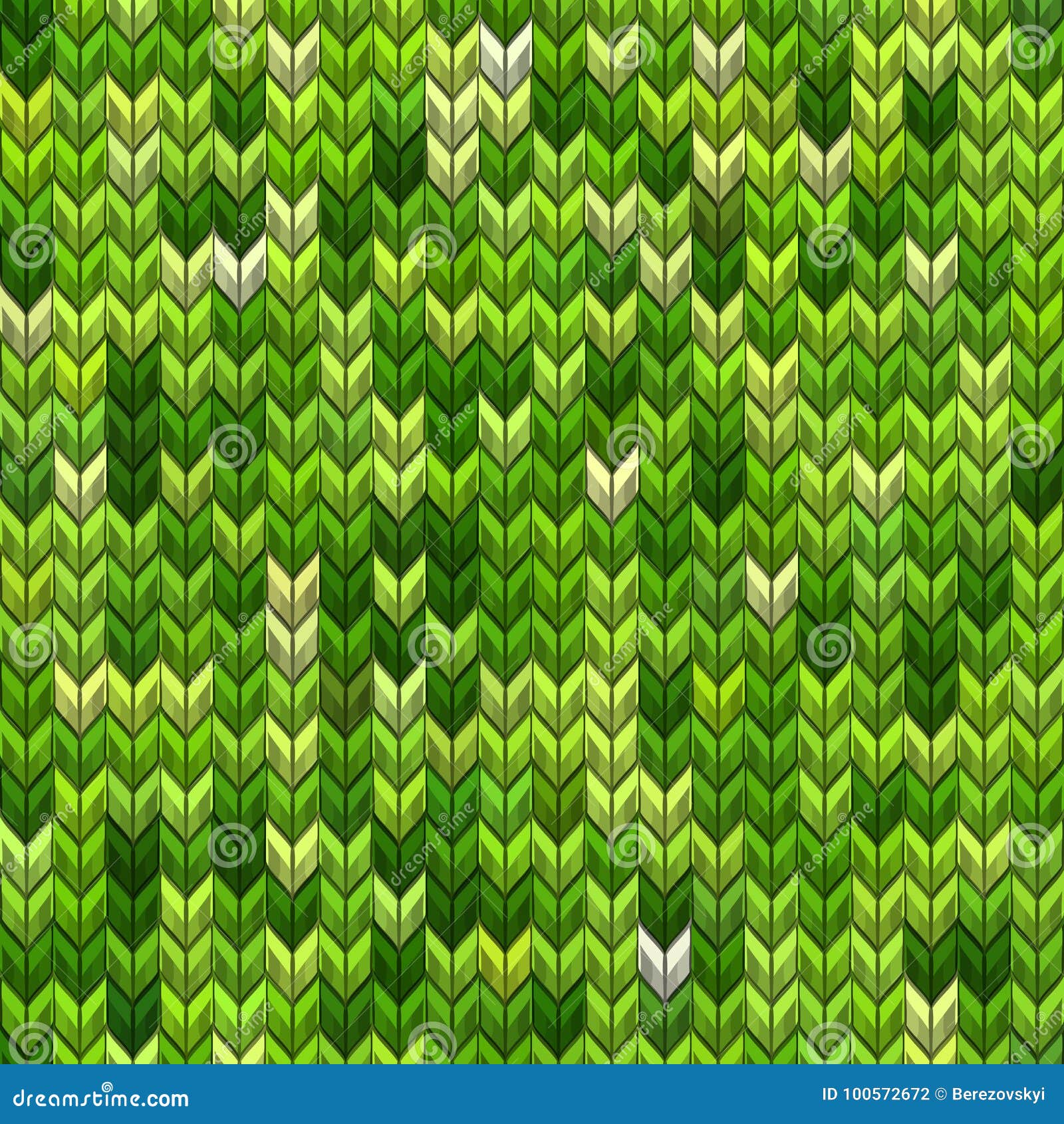 Light and Dark Green Knit Seamless Pattern. EPS 10 Vector Stock Vector ...