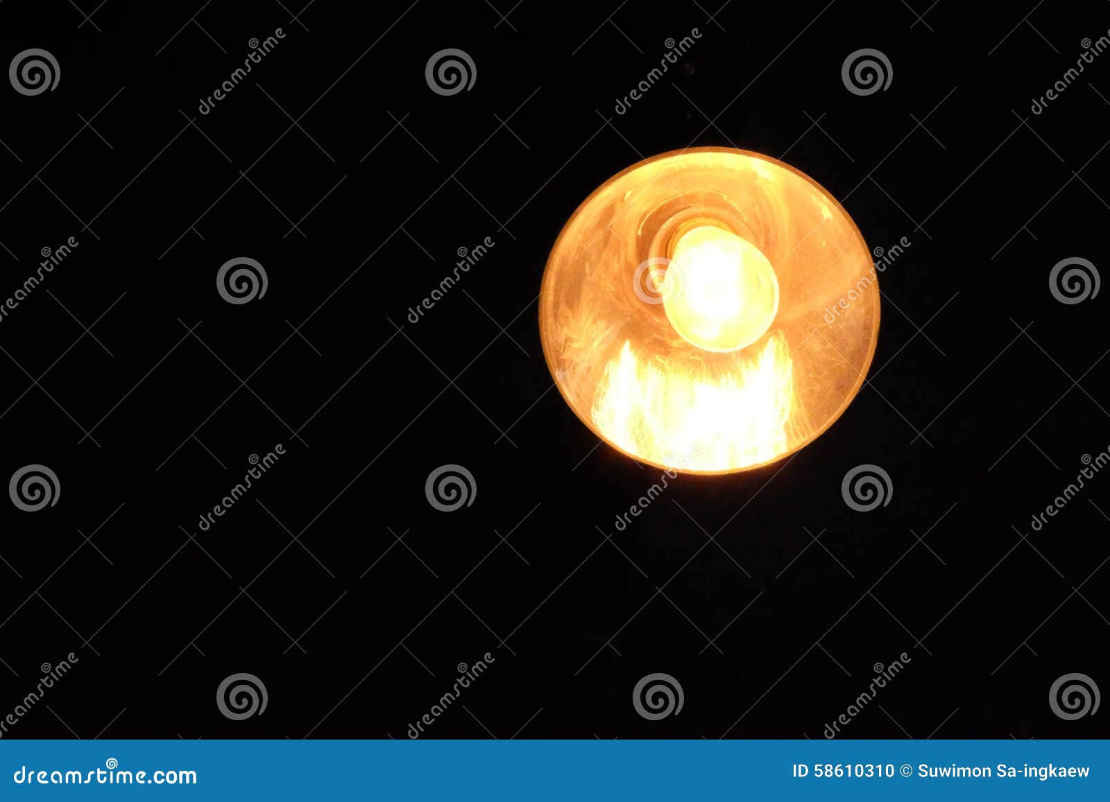 Light in the dark stock photo. Image of night, yellow - 58610310