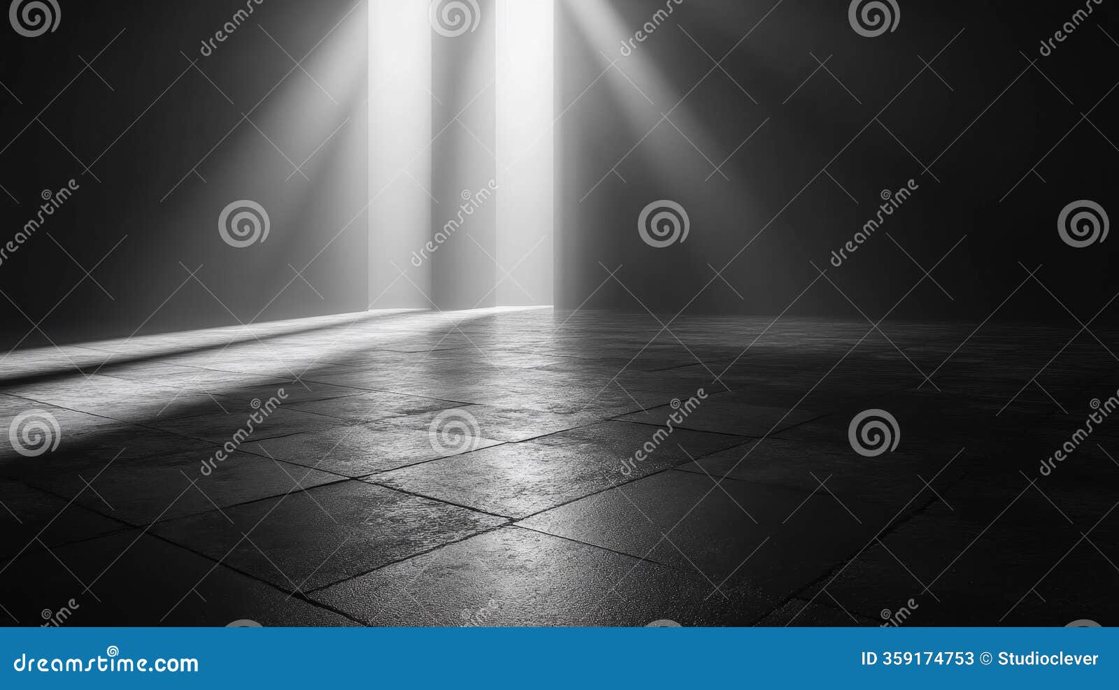 Light in Darkness stock illustration. Illustration of solitude - 359174753