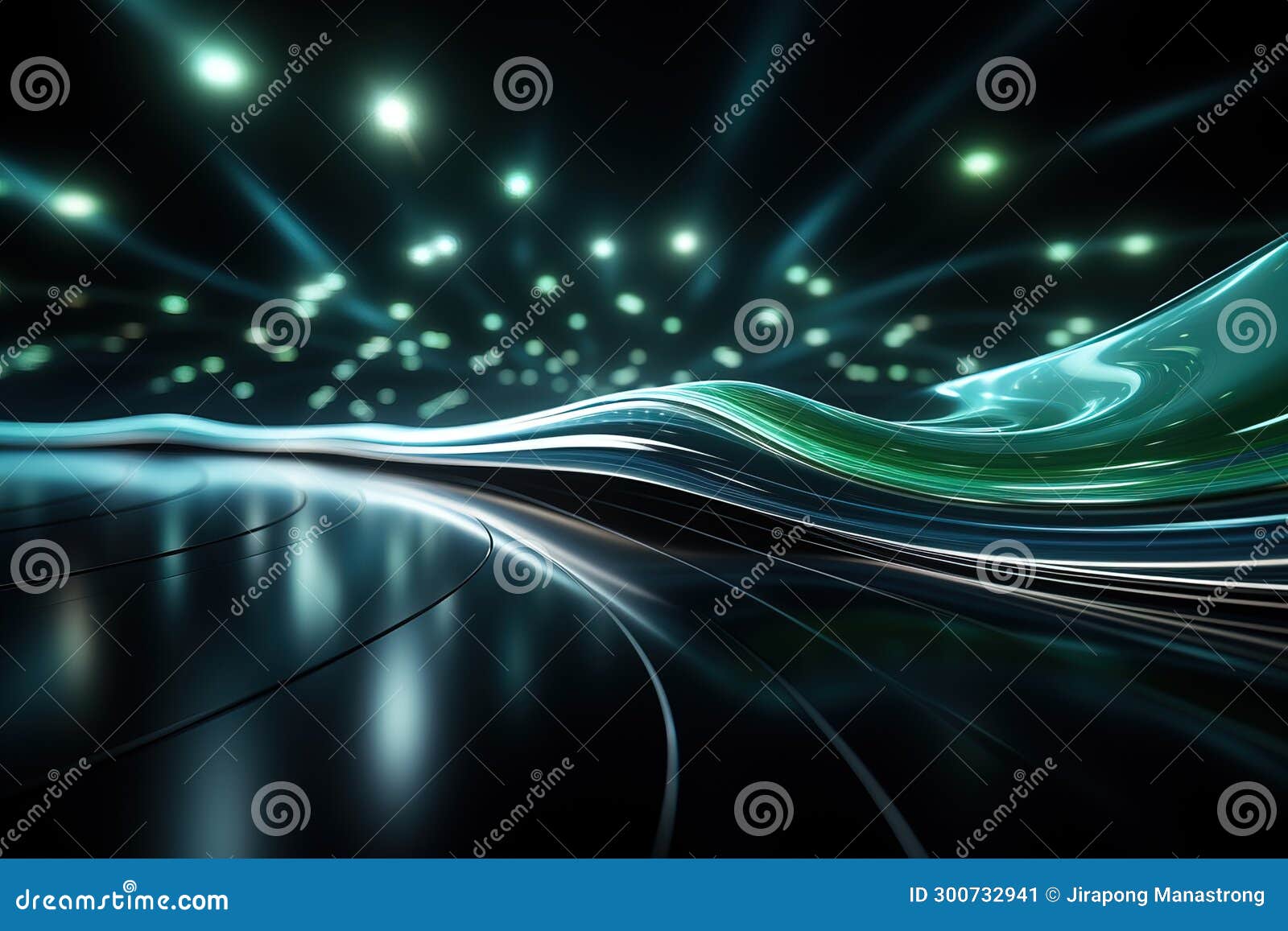 Light Data Tranfer Artificial Intelligence Network Background ...