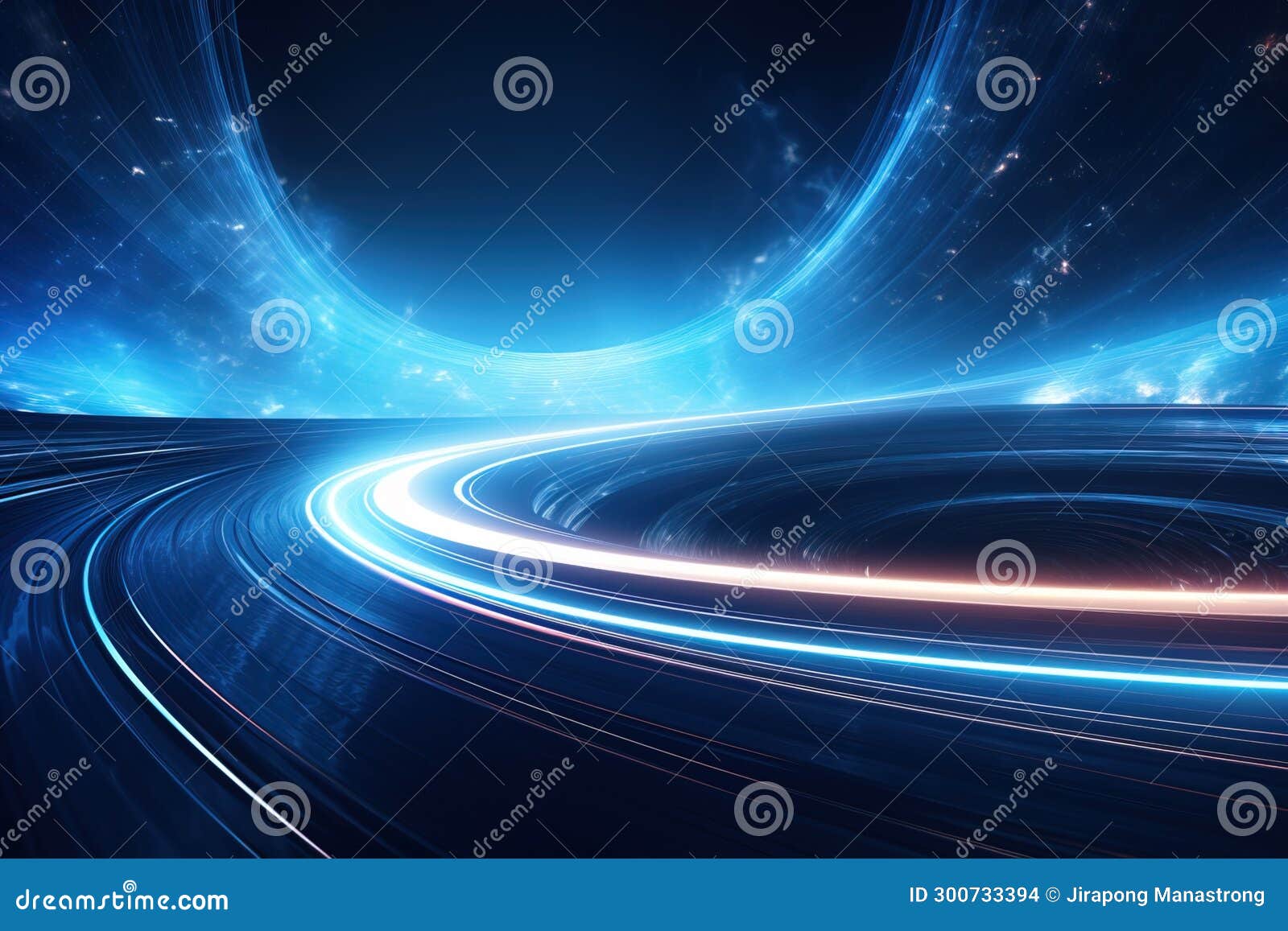 Light Data Tranfer Artificial Intelligence Network Background ...