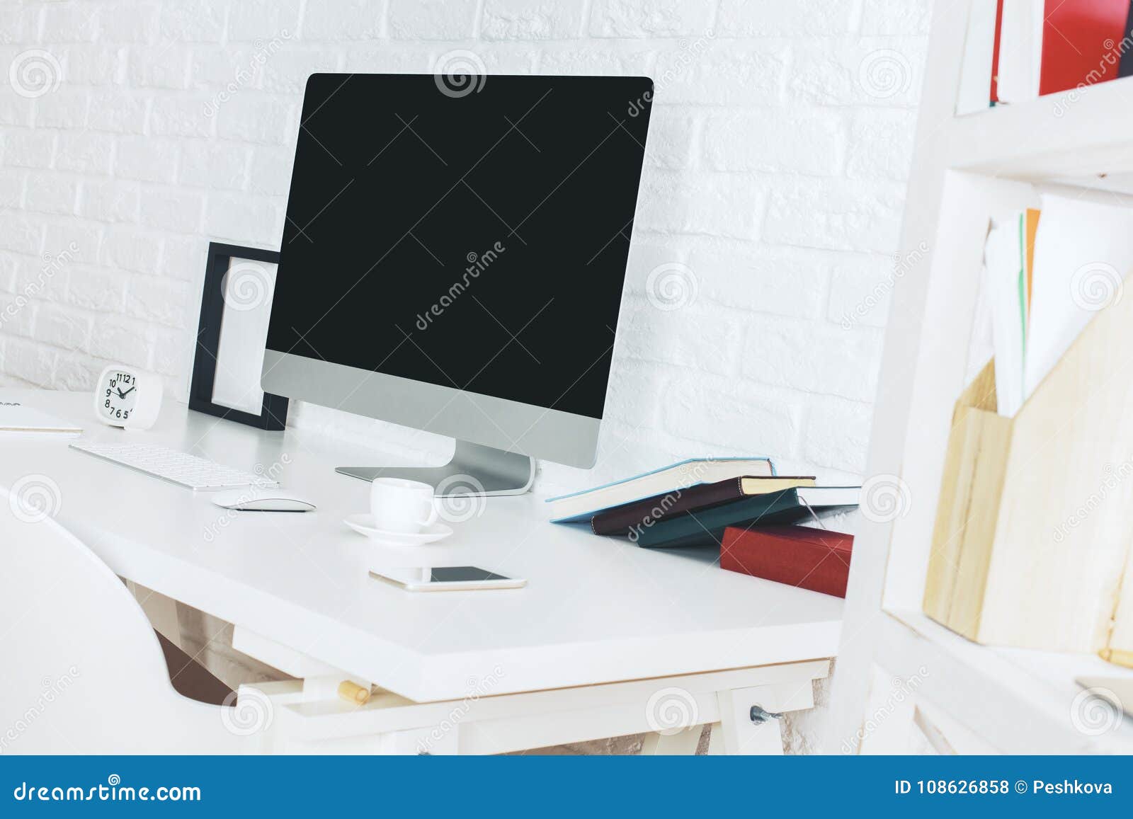 Light Designer Desktop Side Stock Photo - Image of frame, creative ...