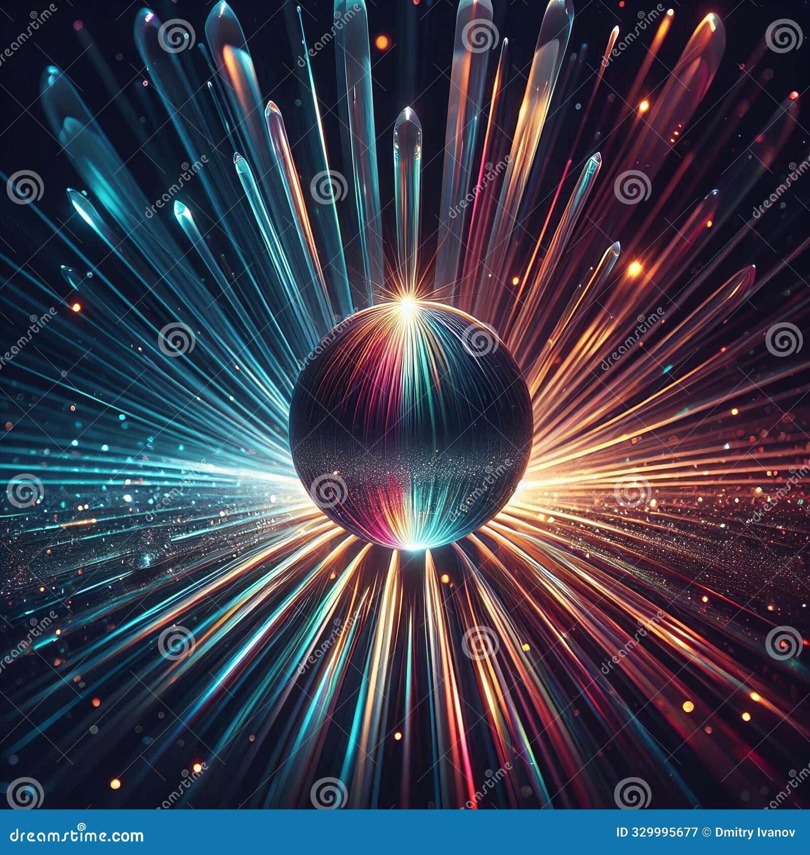 Light Diffraction the Bending and Spreadin of Light As it Passe Stock ...