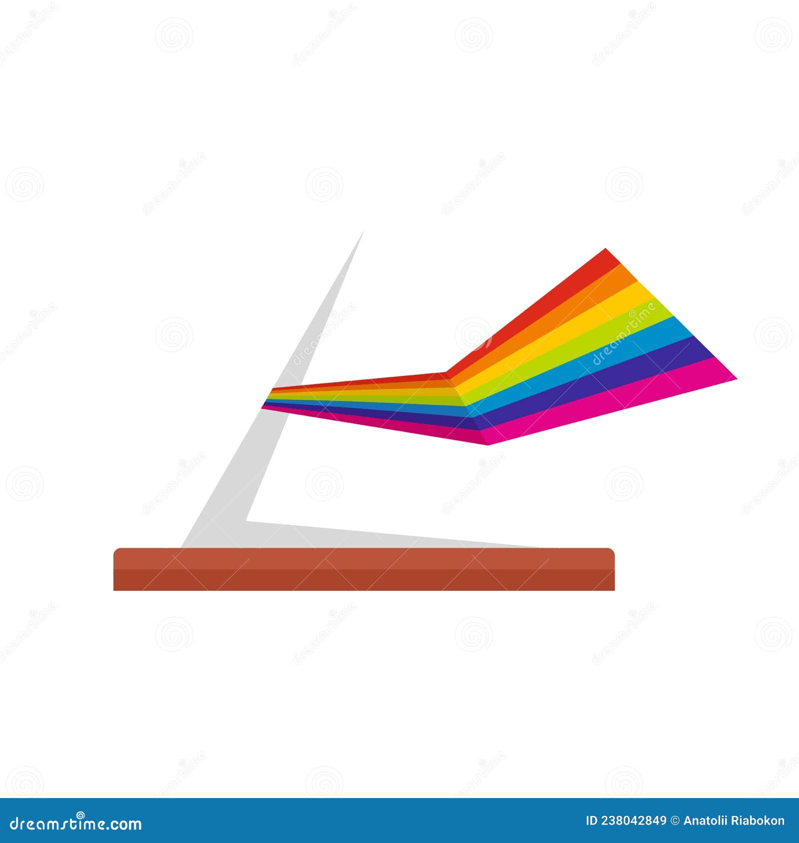 Light Dispersion Icon Flat Isolated Vector Stock Vector - Illustration ...