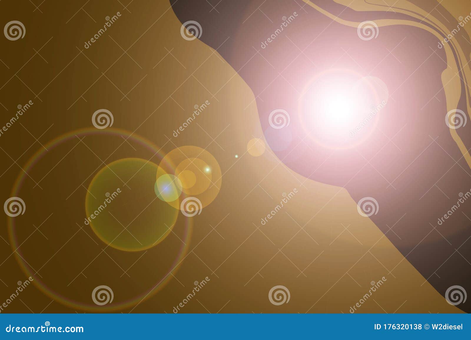 Light and Distortion 3d Abstract Design Stock Illustration ...