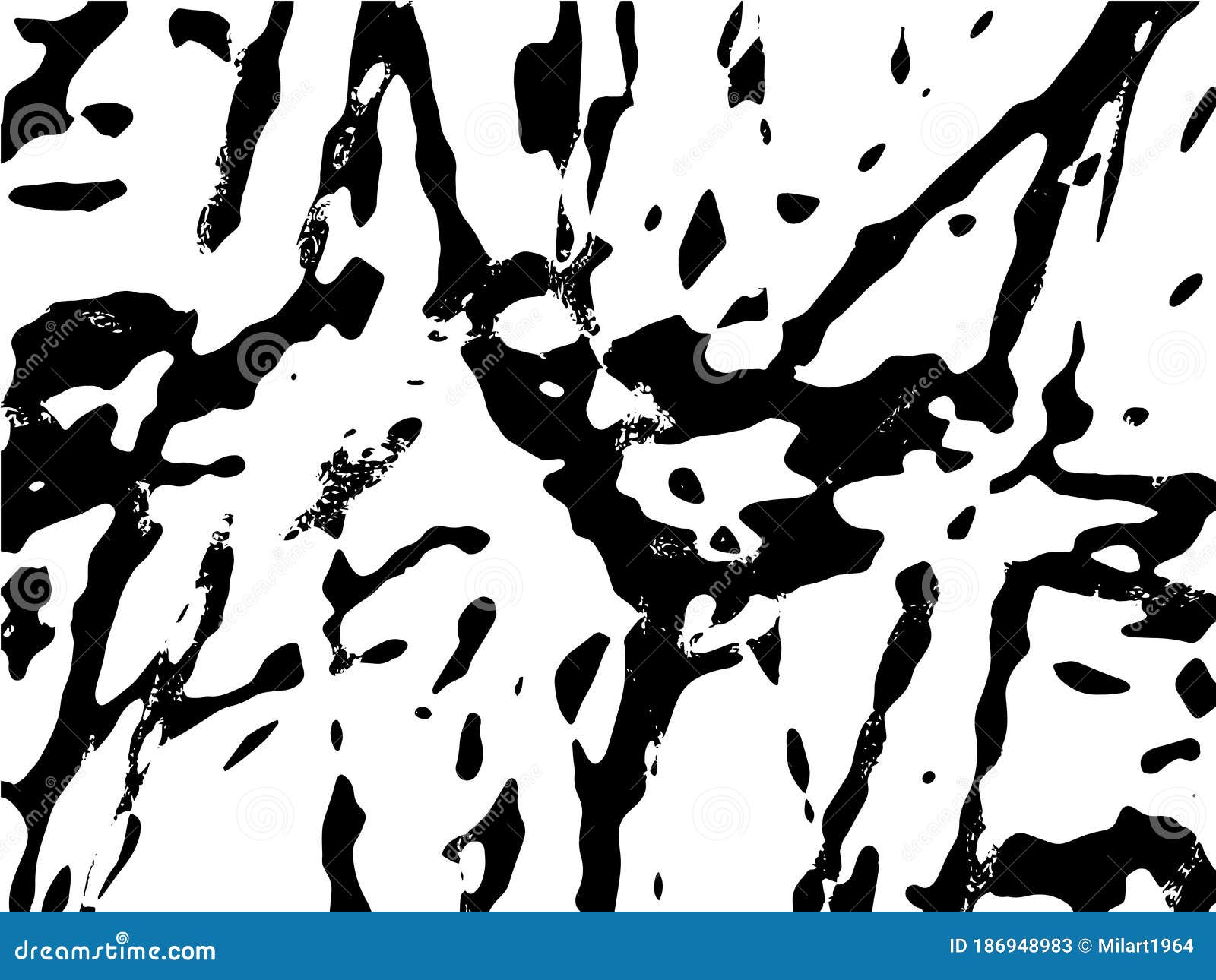 Simple Abstract Black And White Drawing. Expressive Drawing. Abstract ...