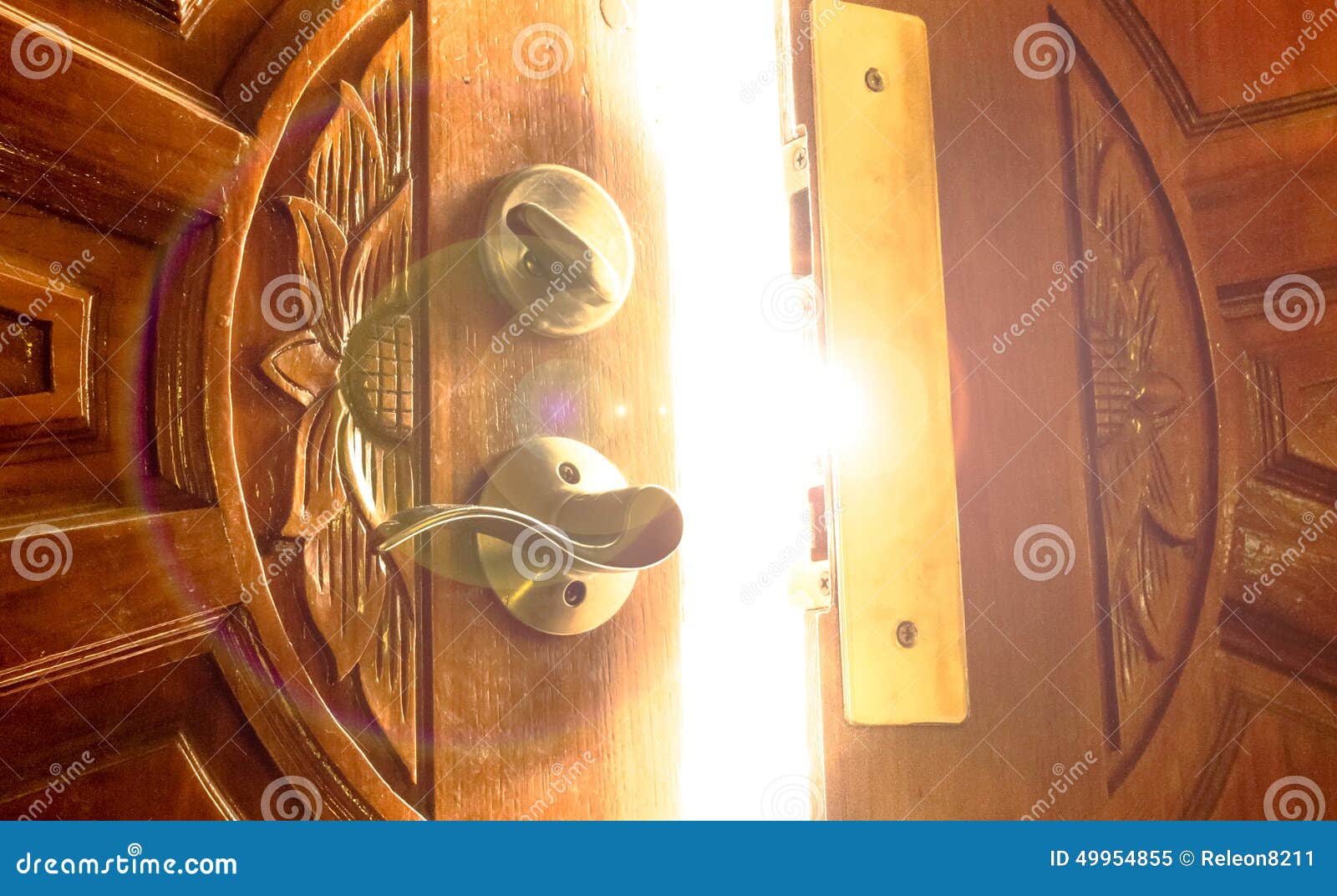 Light door stock image. Image of floor, success, gold - 49954855