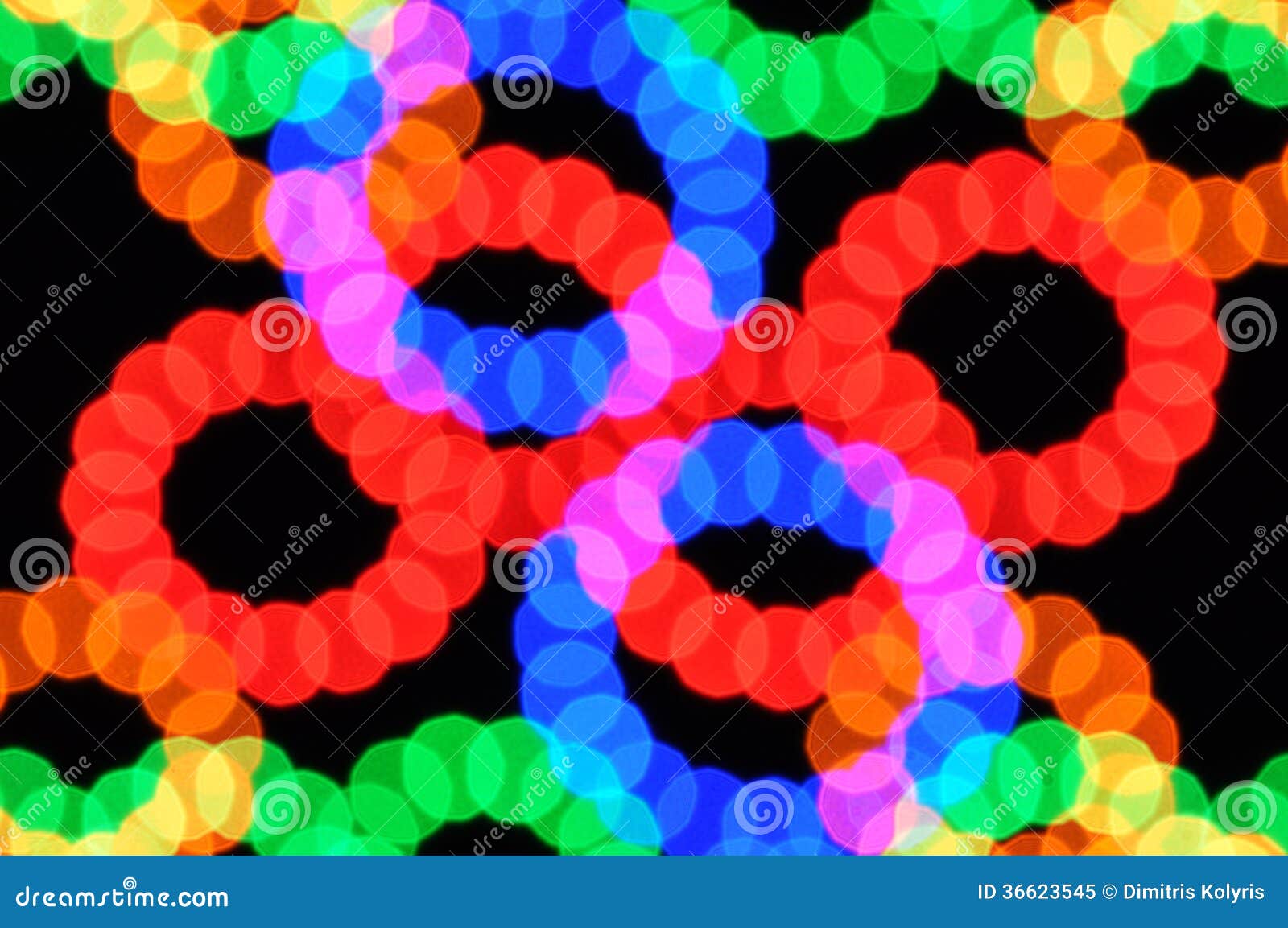 Light Dots and Colorful Circles Stock Image - Image of design, circle ...