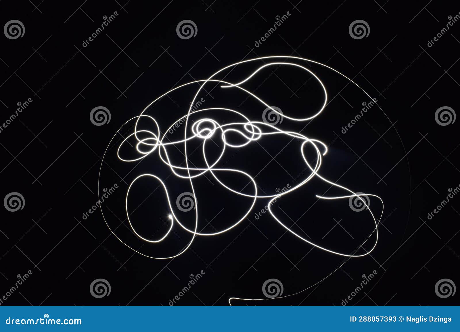 Light Drawing on Black Background Neon Stock Illustration ...