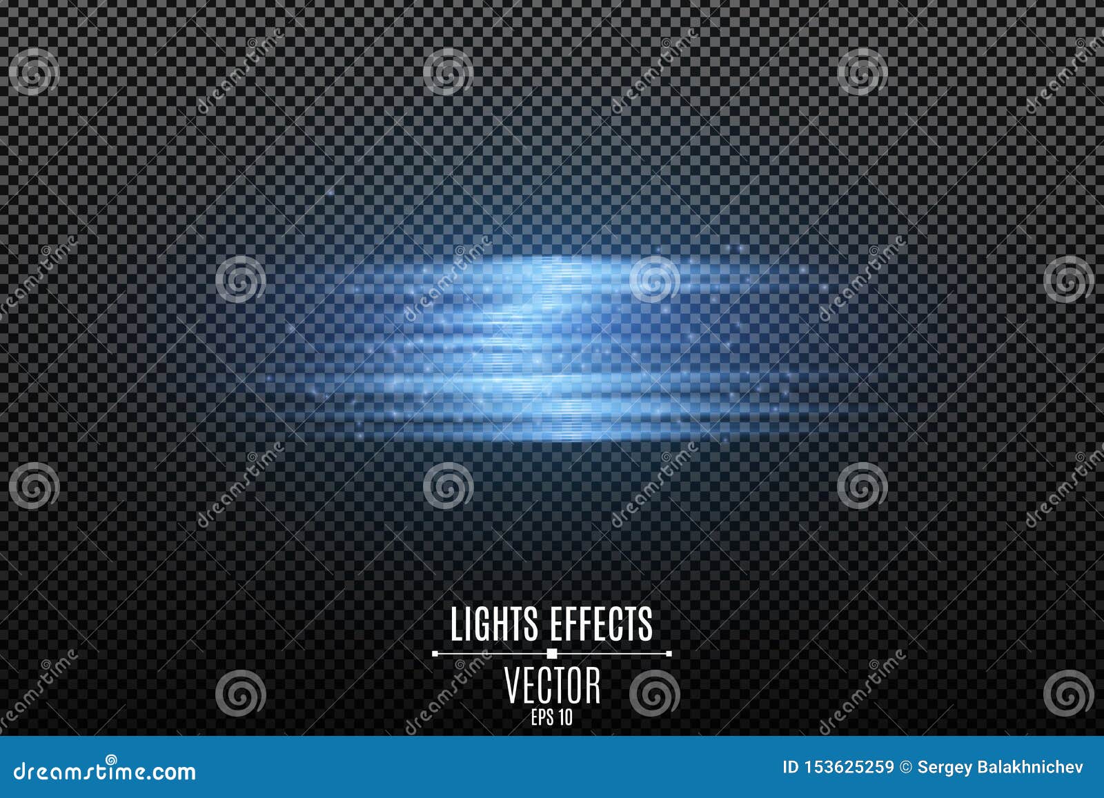 Light Effect of Blue Neon Lines Isolated on Transparent Background ...