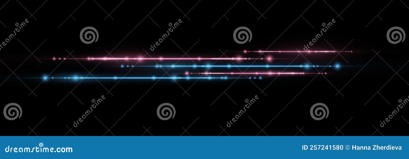 Light Effect Design Decorative Elements Horizontal Beam Of Light. On A ...