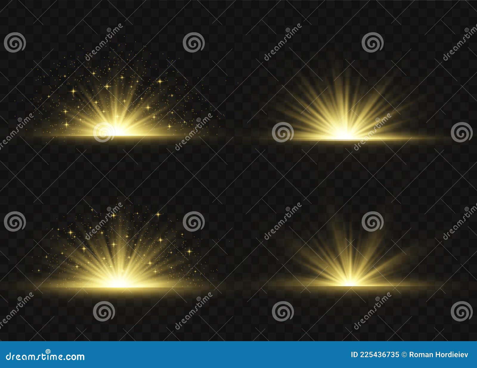 Light Effect Explosion Sun, Glitter Spark Flash. Stock Vector ...