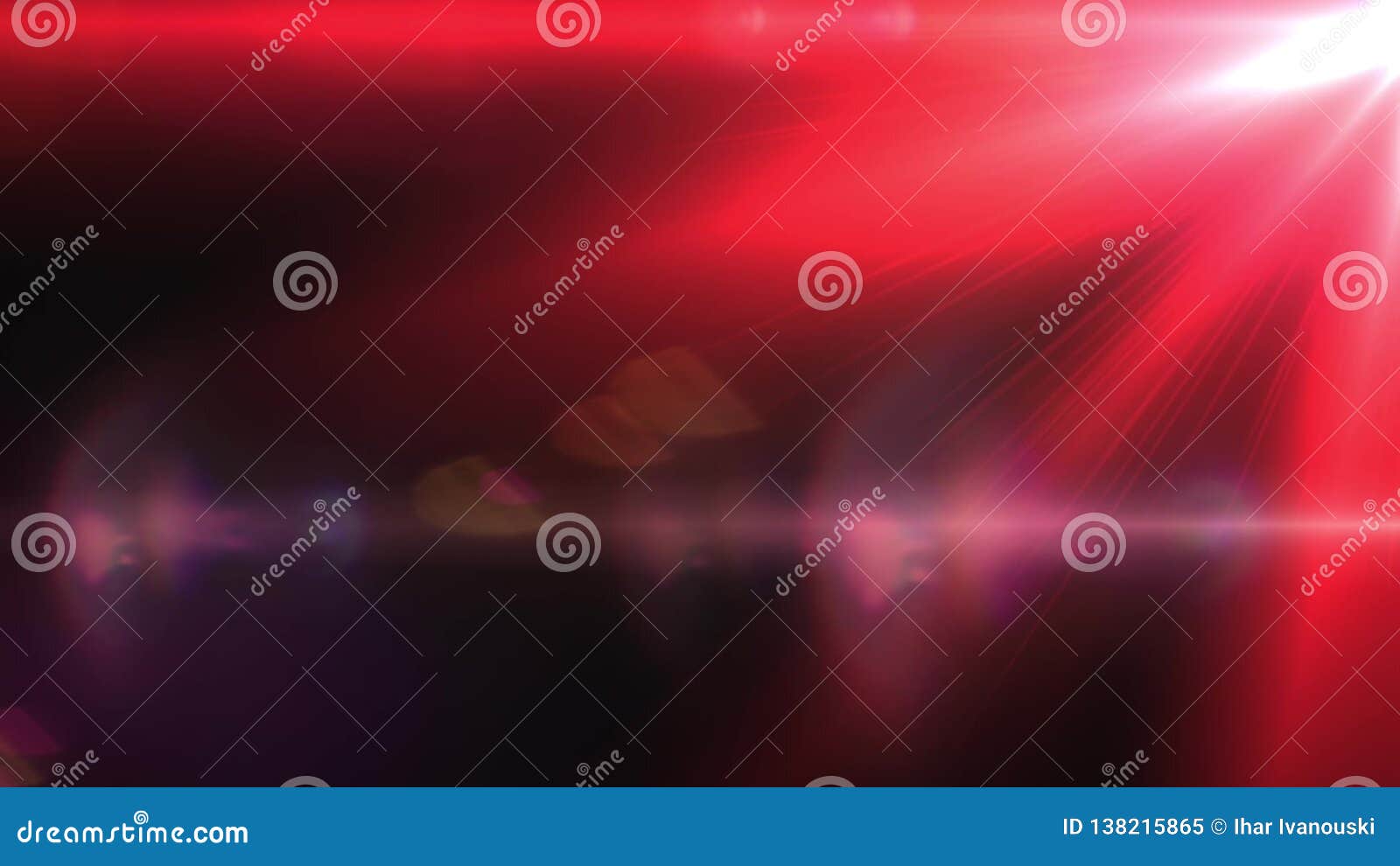 Light Effect Flickering a Bright Red Light Rays HD Stock Video - Video ...