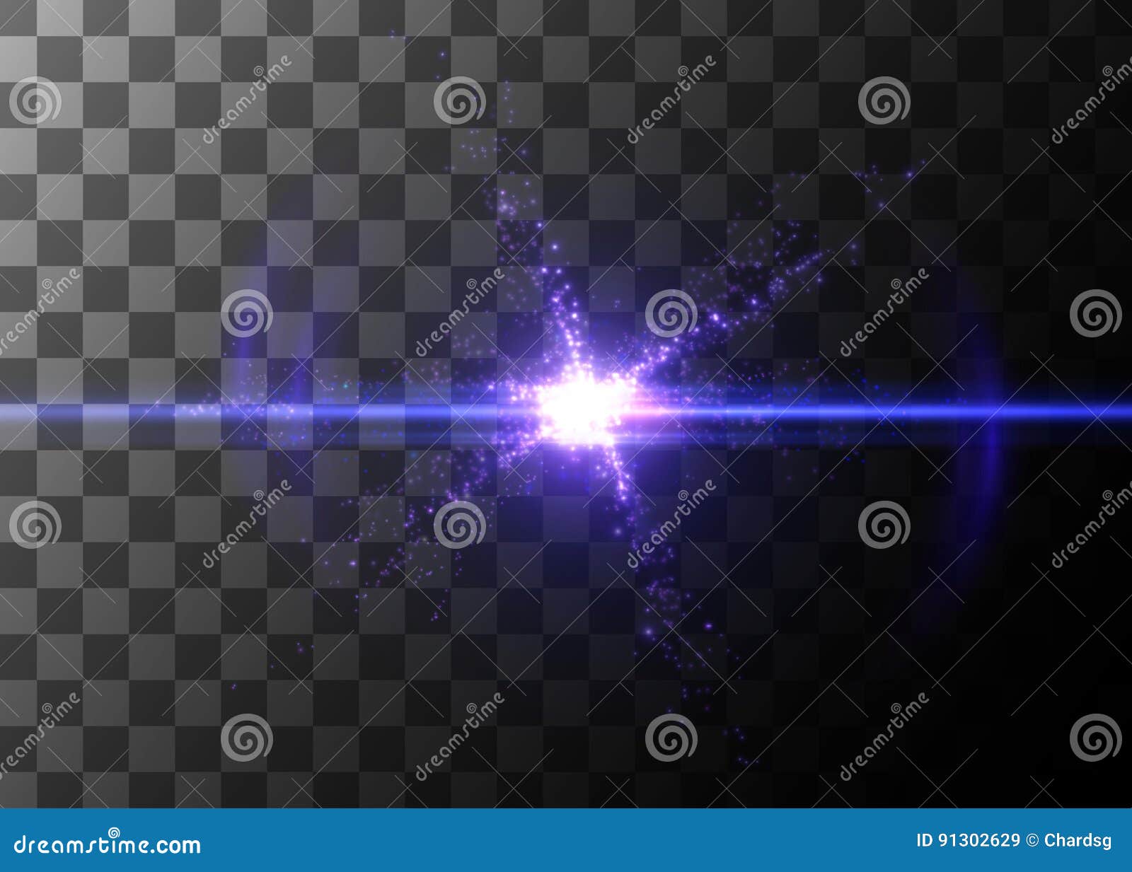 Light Effect, Glowing Flare. Vector Element. Stock Vector ...