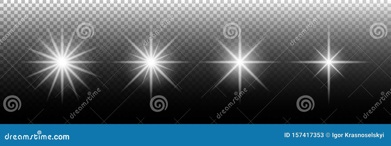 Light Effect. Glowing Light Effect Stars. Special Light Effect on ...