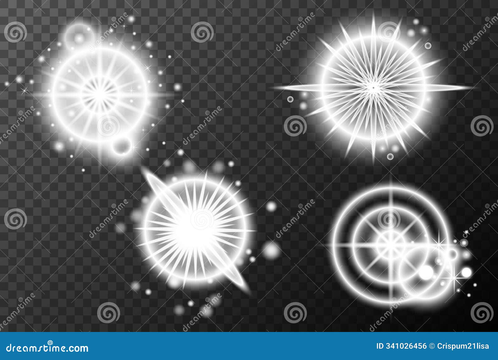 Light Effect Isolated Flare Explosion Shiny Dust Line Solar Flare Spark ...