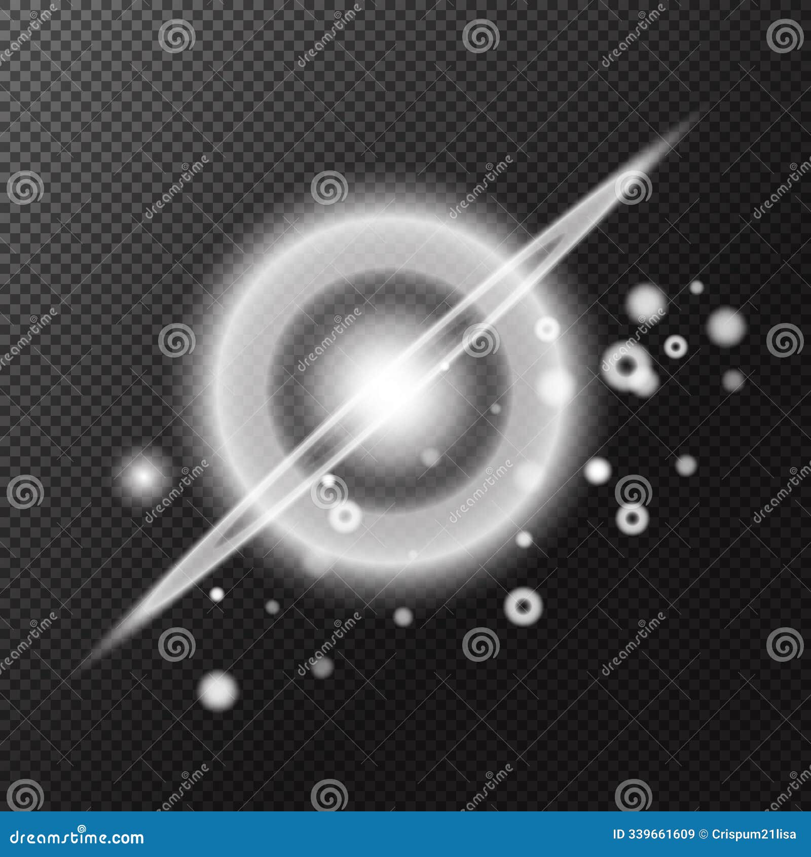 Light Effect. Isolated White Transparent Light Effect, Flare, Explosion ...