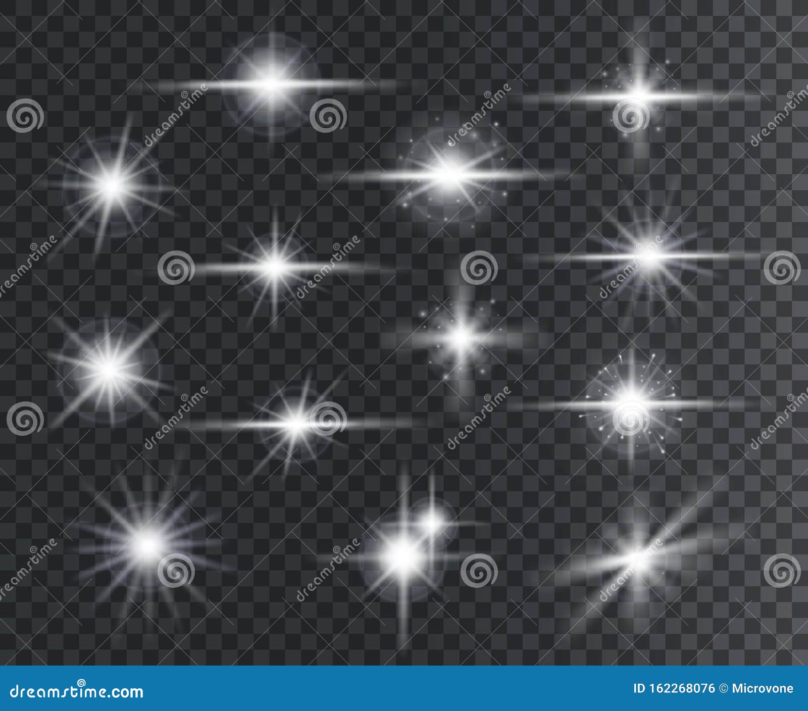 Light Effect. Lens Flares, Glow Light Starburst Effects With Sparkles ...