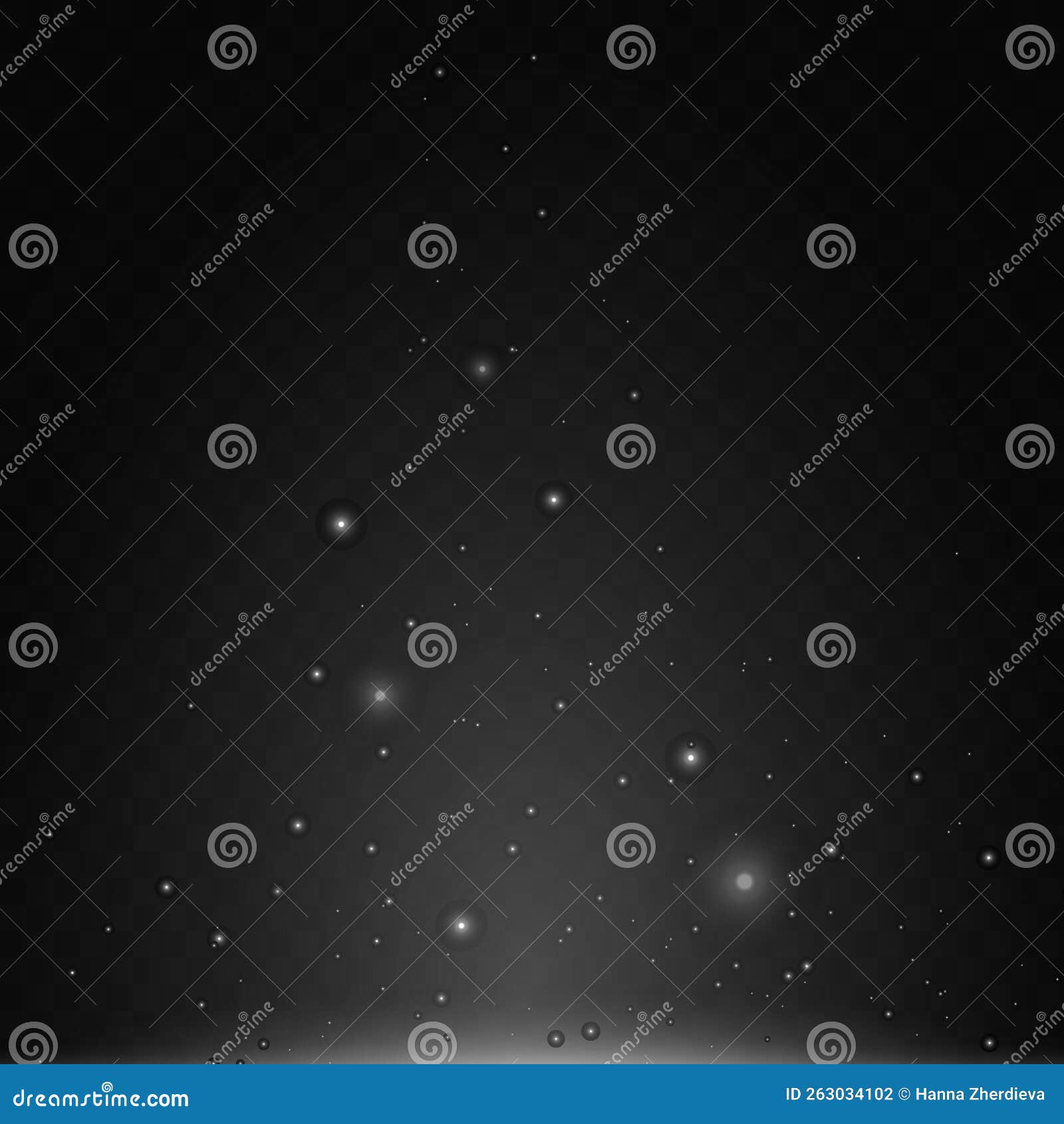 Light Effect with Lots of Shiny Shimmering Particles Isolated on ...