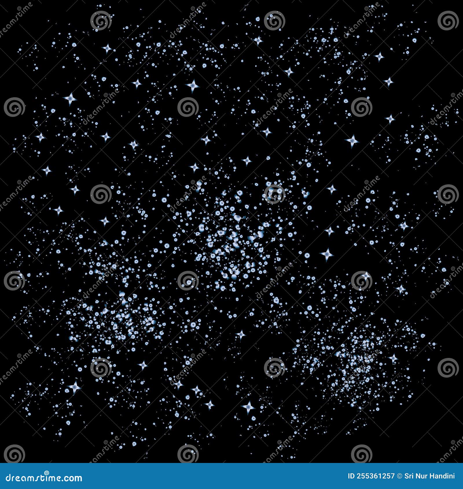 Light Effect with Many Glitter Particles Stock Vector - Illustration of ...