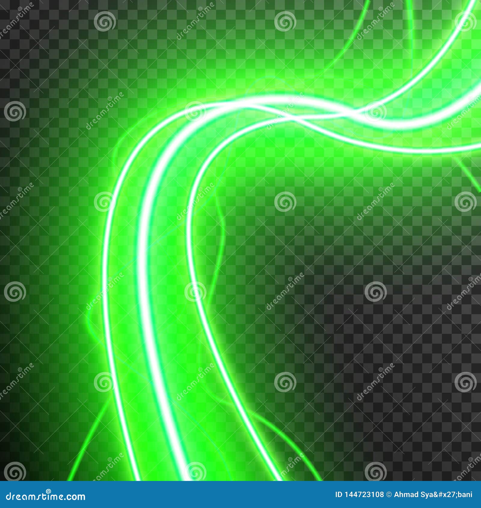 Neon Lighting Electric Thunder Glow Sparkle Vector Transparent Stock ...