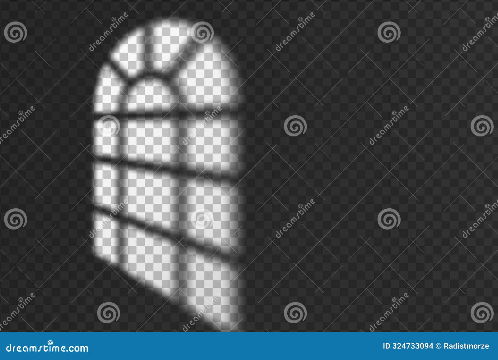 Light Effect Shadow Overlay from Arched Window Isolated Transparent ...