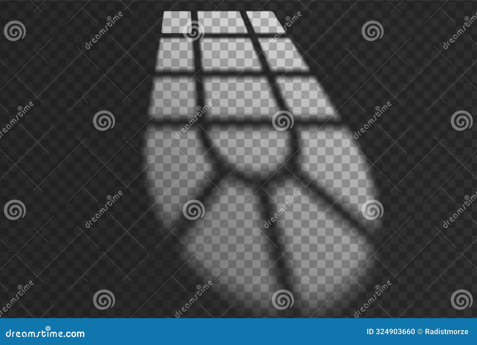 Light Effect Shadow Overlay from Arched Window Isolated Transparent ...
