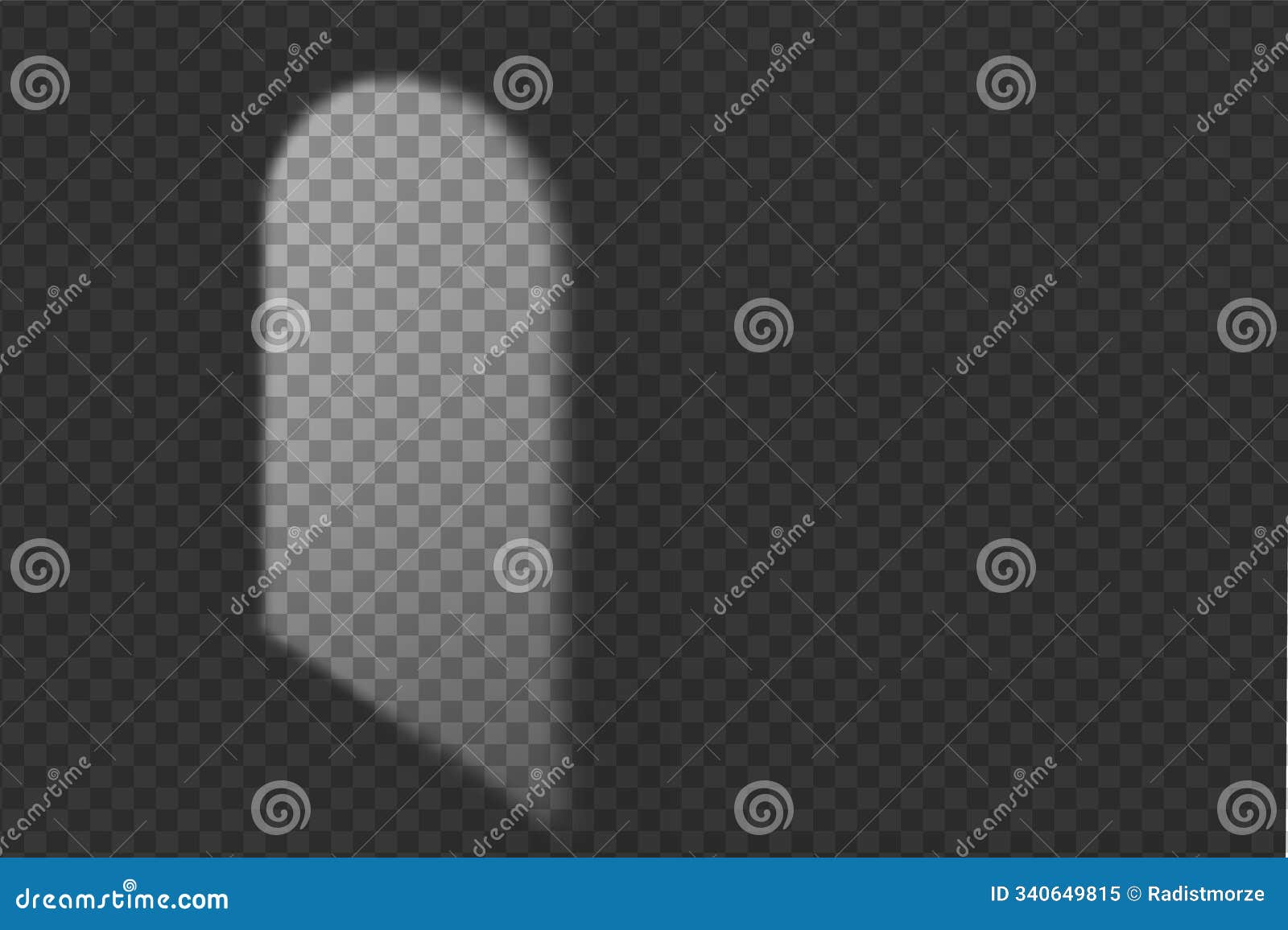 Light Effect Shadow Overlay from Arched Window Isolated Transparent ...