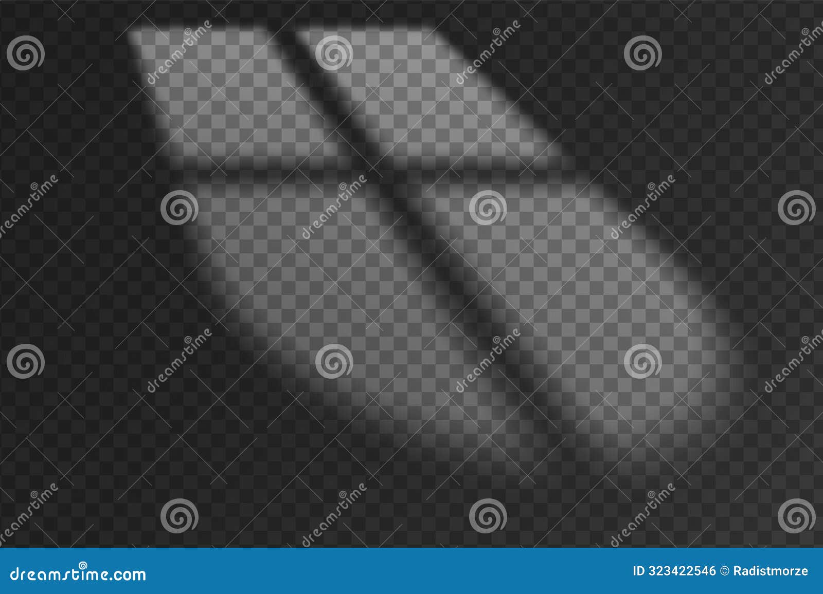 Light Effect Shadow Overlay from Arched Window Isolated Transparent ...