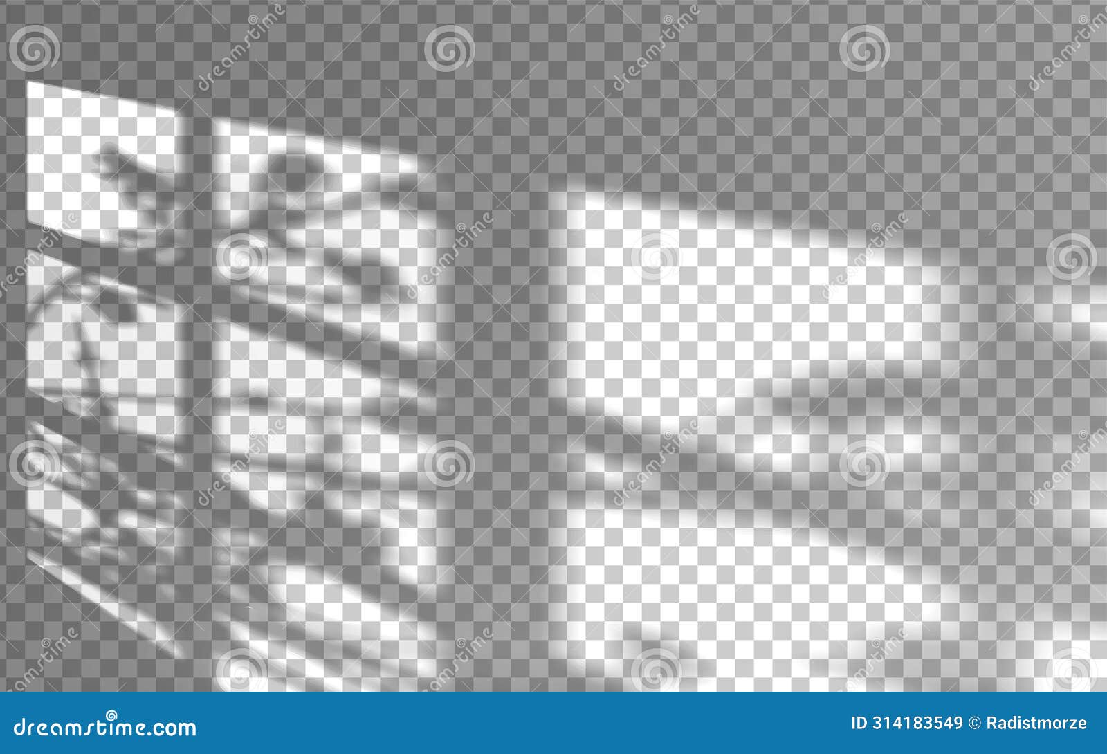 Light Effect Shadow Overlay from Window and Plant Isolated Transparent ...
