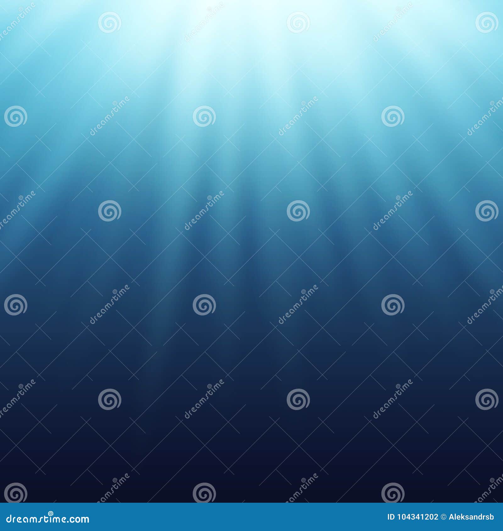 Light Effect, Sun Rays, Beams Shining True the Blue Water. Stock Vector ...