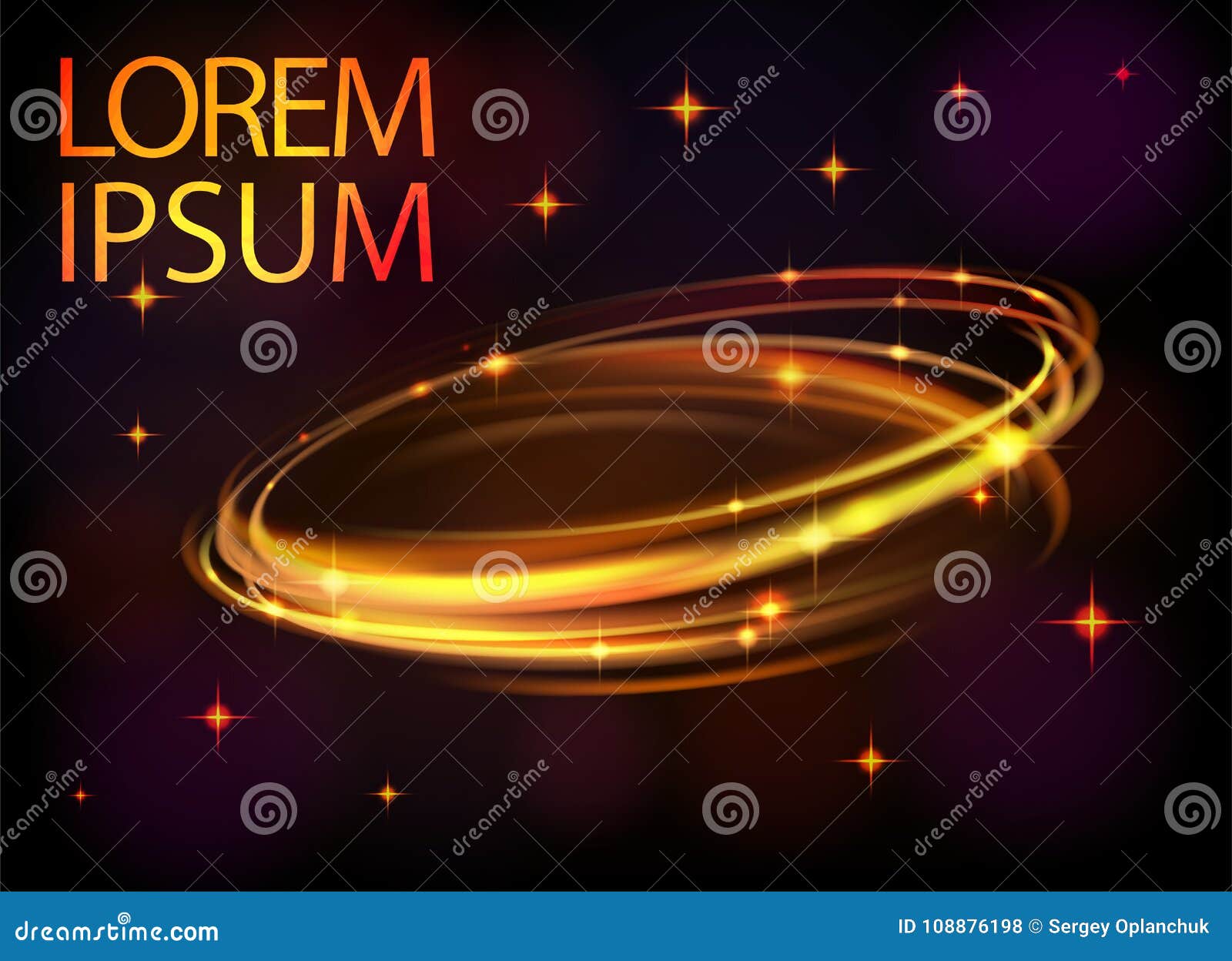 Glowing Magic Flare Fire Ring Circle Trace Overlay Effect. EPS 10 ...