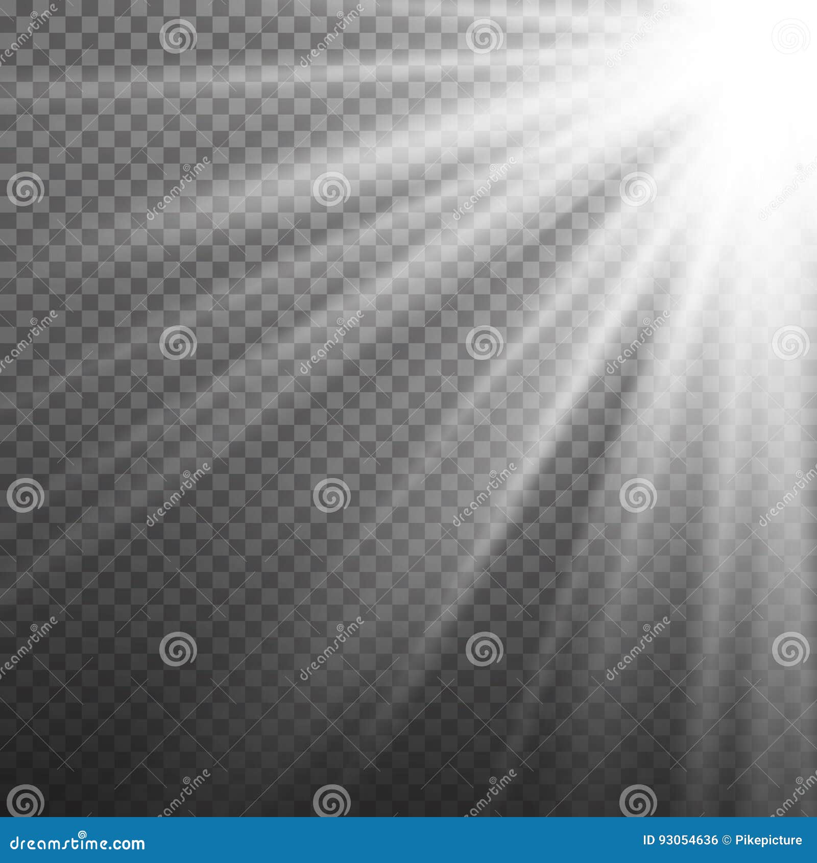 Light Effect Vector. Rays Burst Light. Isolated on Transparent ...