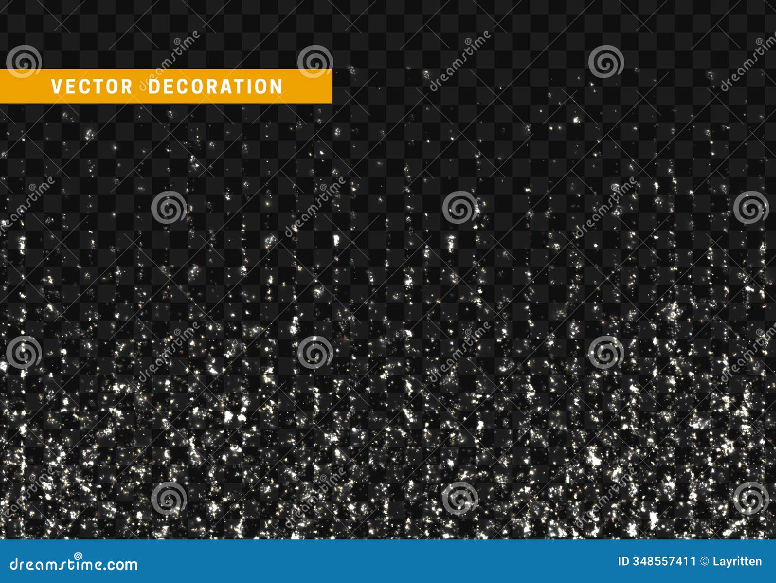 Light Effect White Glitter. Background Bright Silver Shining Particles ...