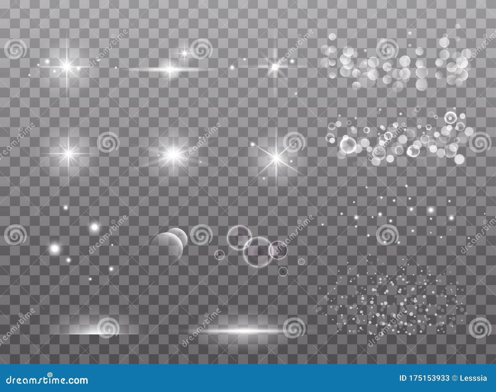 Light Effects Collection. Copper Lights Effects. Sparkle and Glitter ...