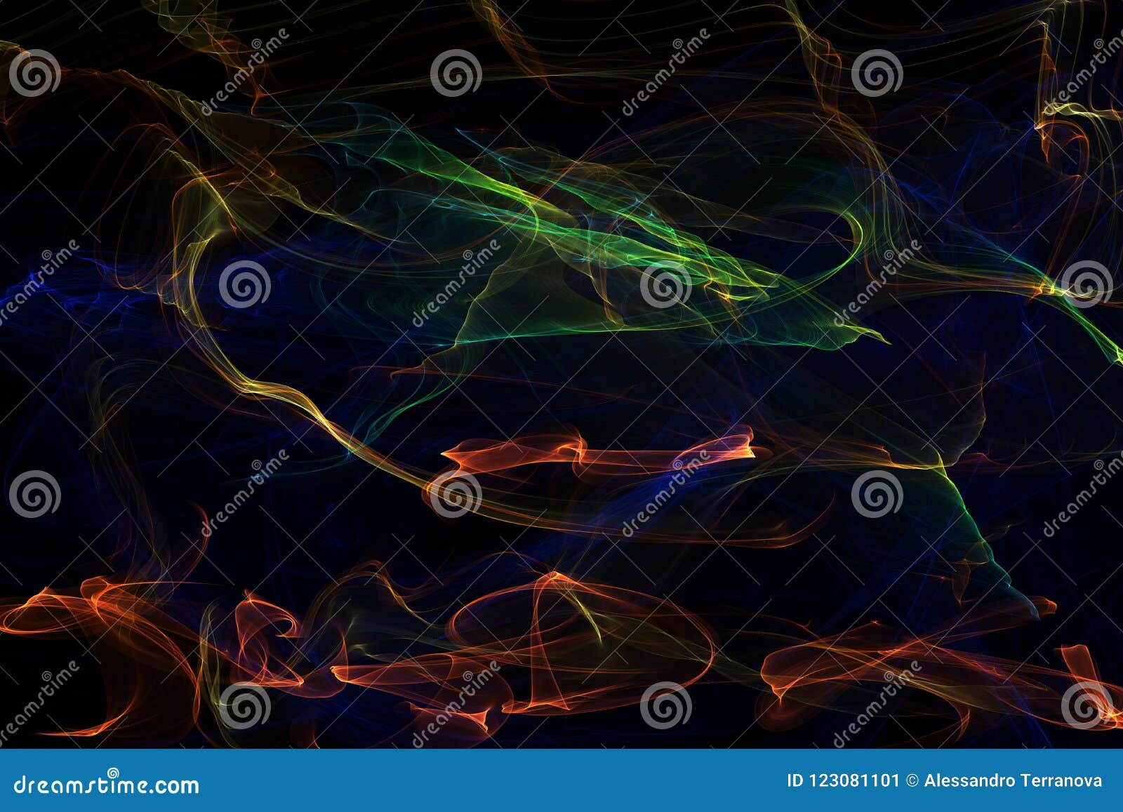 Light Effects with Fire Multicolor Stock Illustration - Illustration of ...