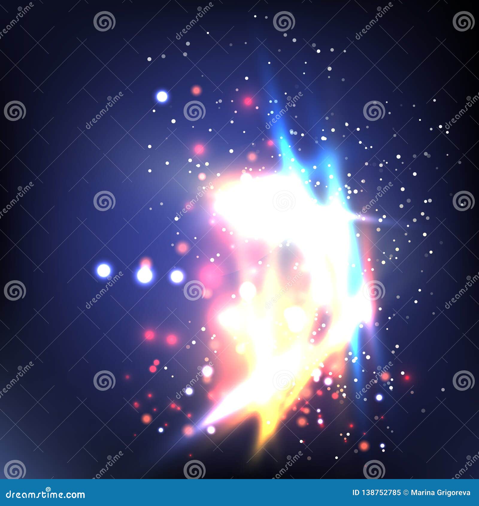 Light Effects. Vector Illustration for Your Artwork, Party Flyers ...