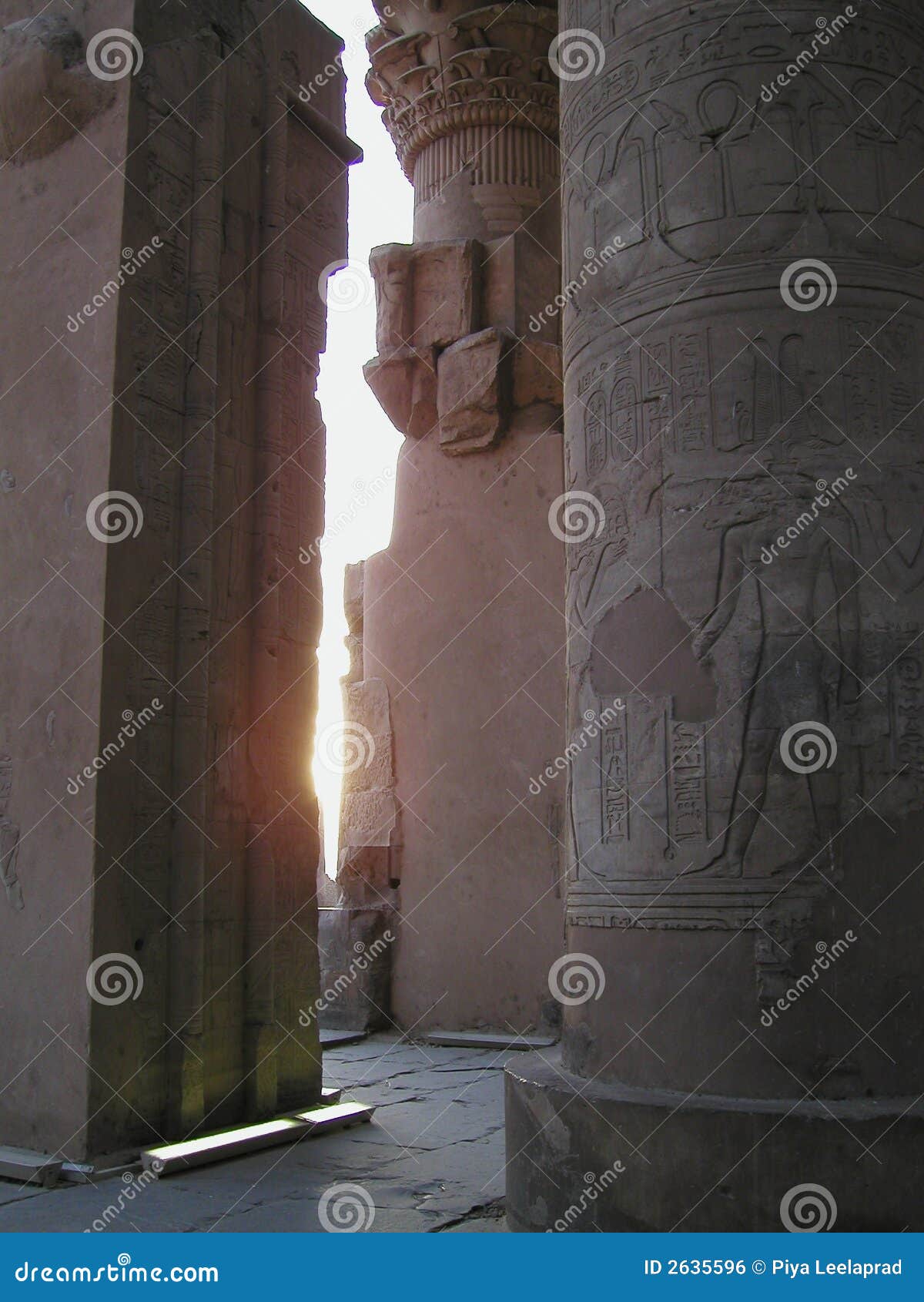 Light and egyptian temple stock photo. Image of ruin, history - 2635596