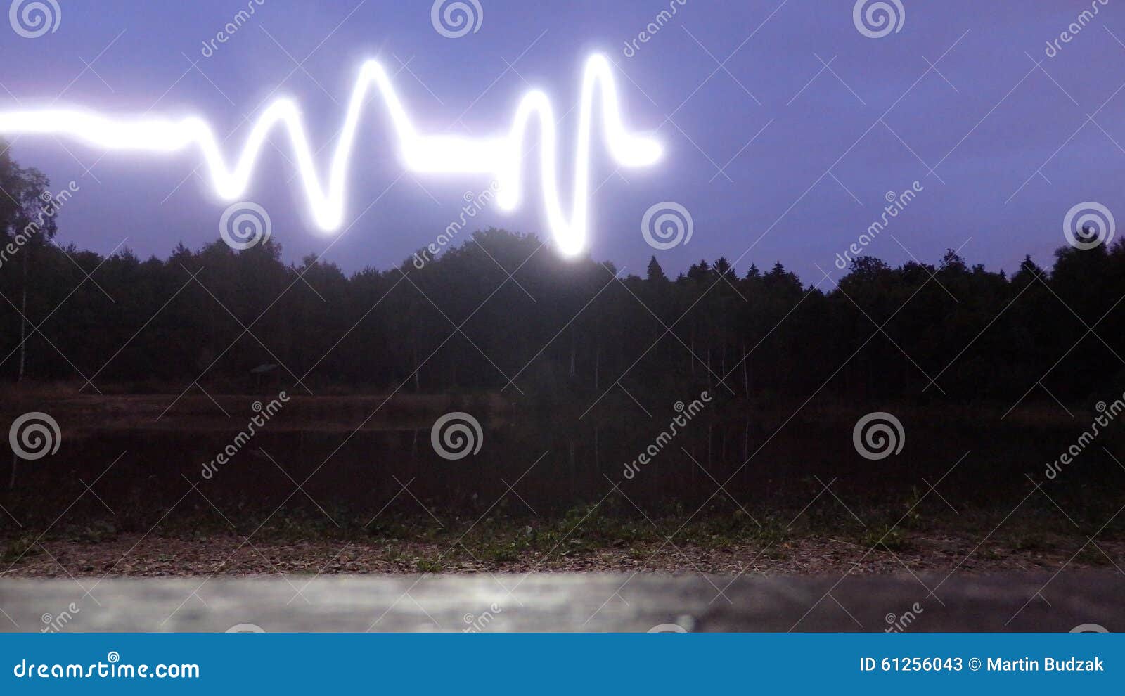 Light ekg stock image. Image of night, lightpainting - 61256043