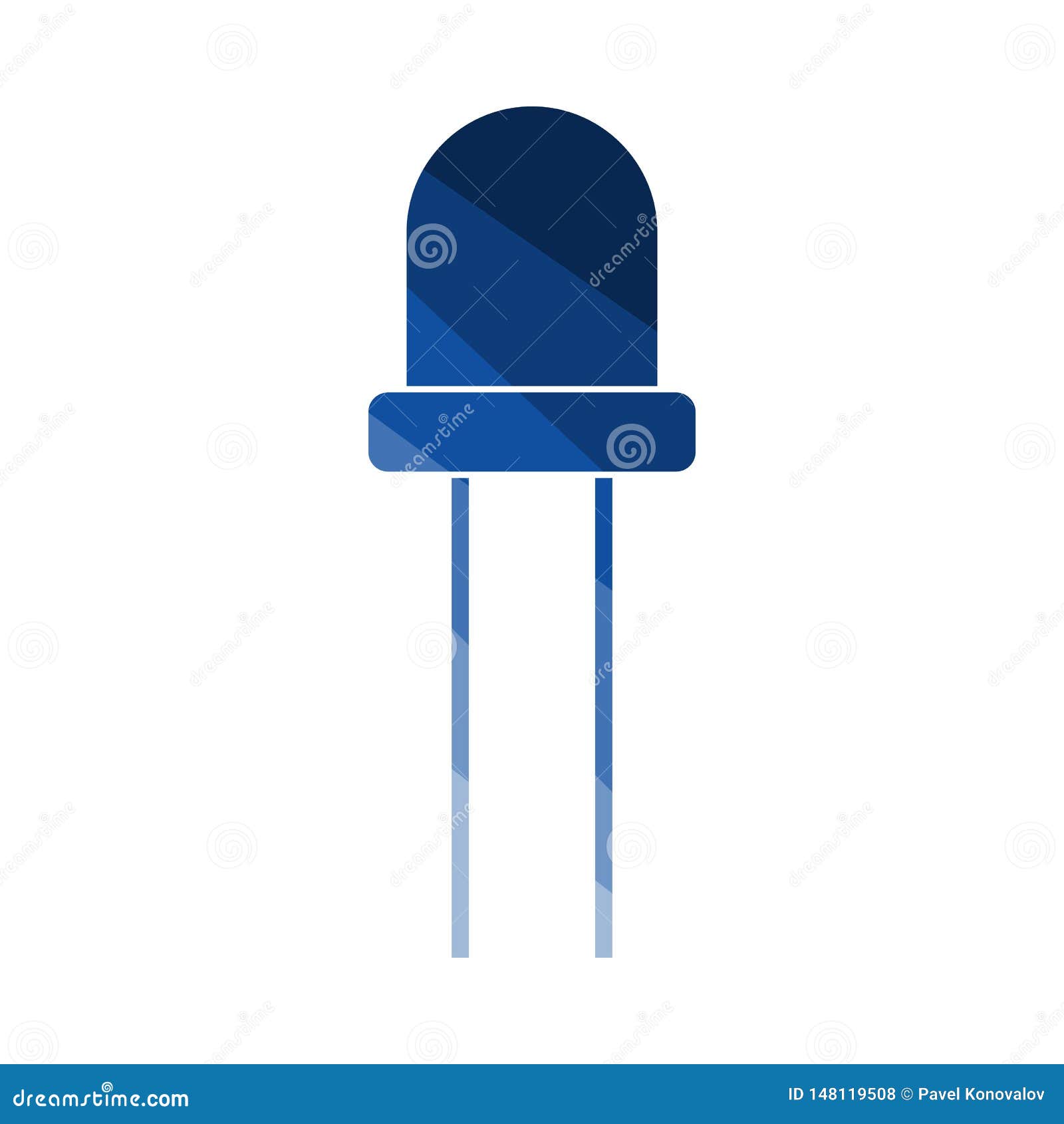Light-emitting Diode stock vector. Illustration of plastic - 148119508