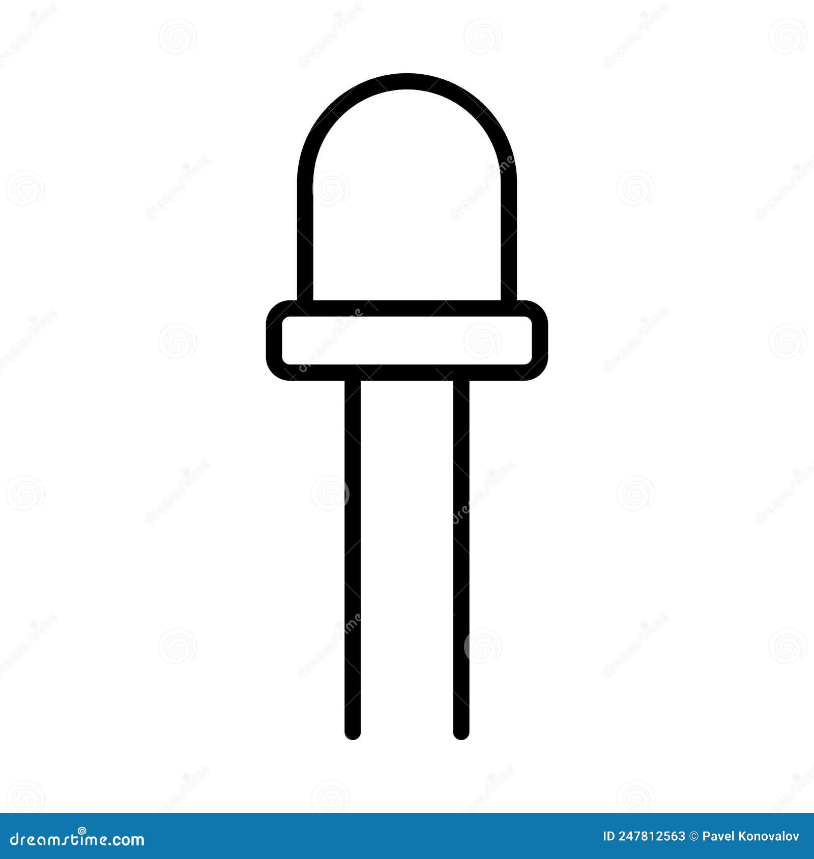 Light-emitting Diode Icon stock vector. Illustration of ...