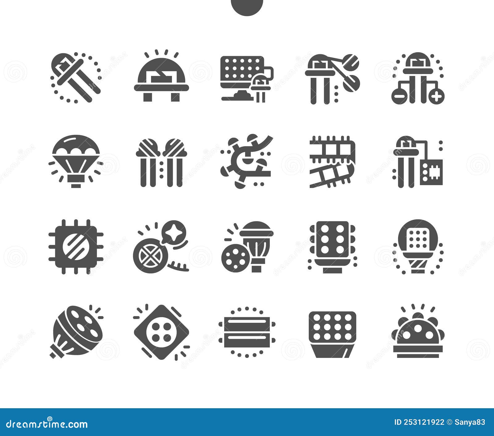 Light-emitting Diode. Led Light. Illuminations. Stock Vector ...