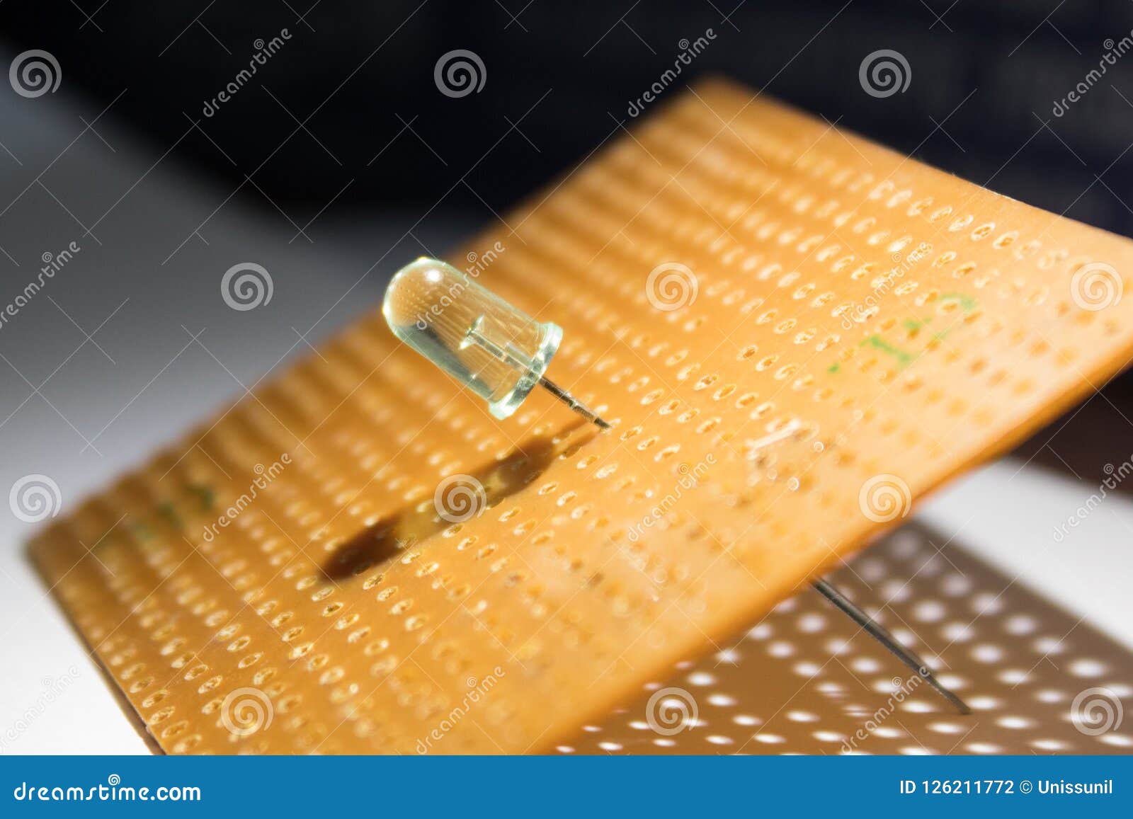 Light Emitting Diode on PCB Stock Photo - Image of electronic ...