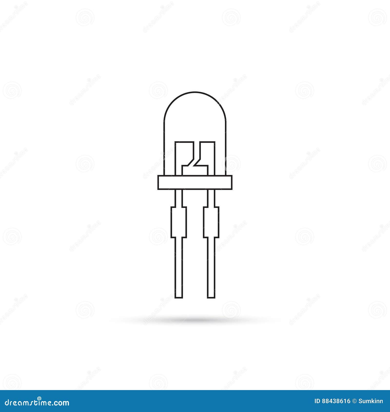 Light-emitting Diode. Vector Stock Vector - Illustration of equipment ...