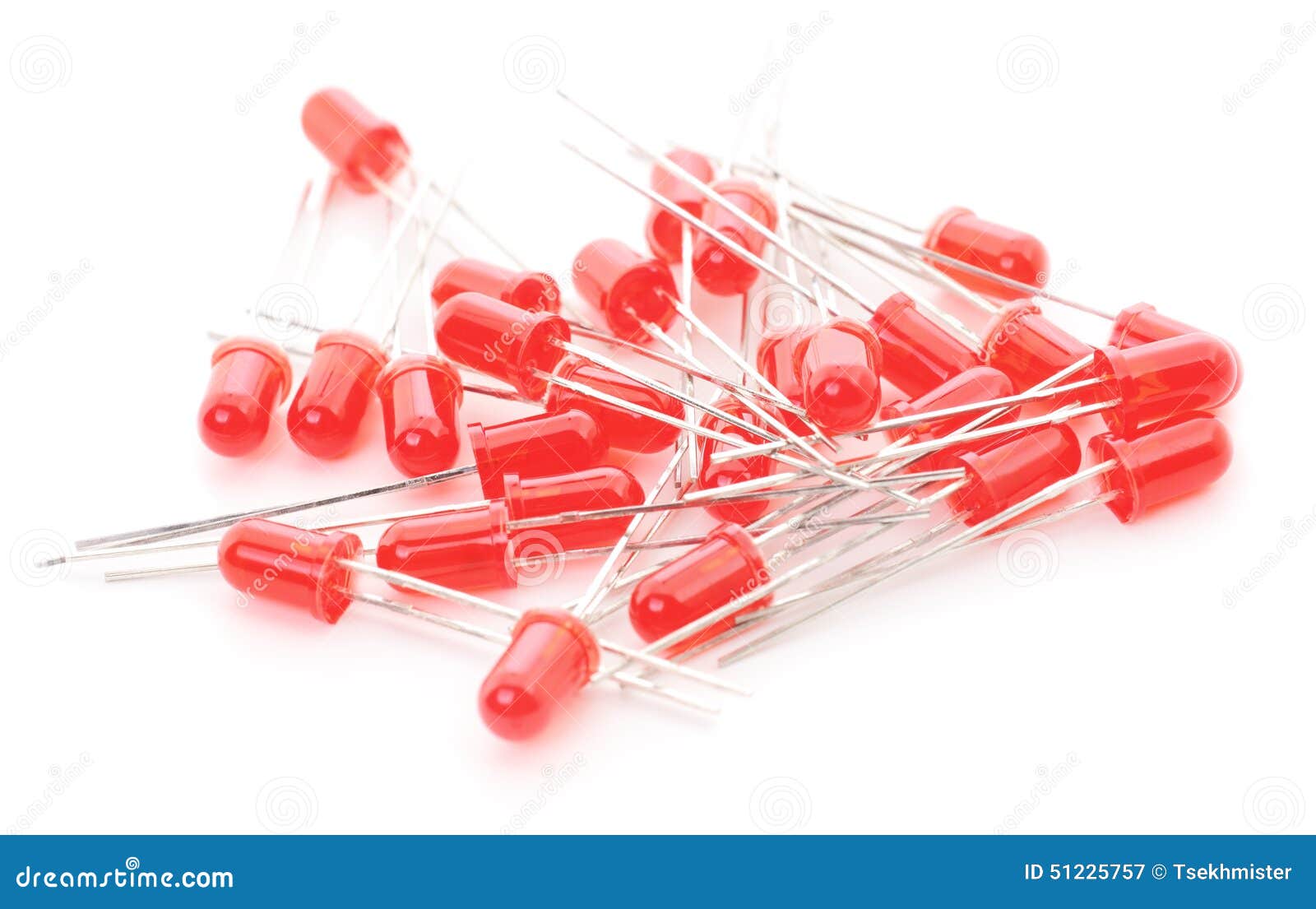 Light-emitting diodes stock image. Image of closeup, electronics - 51225757