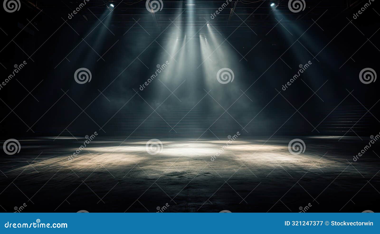 Light empty stage lights stock illustration. Illustration of performers - 321247377