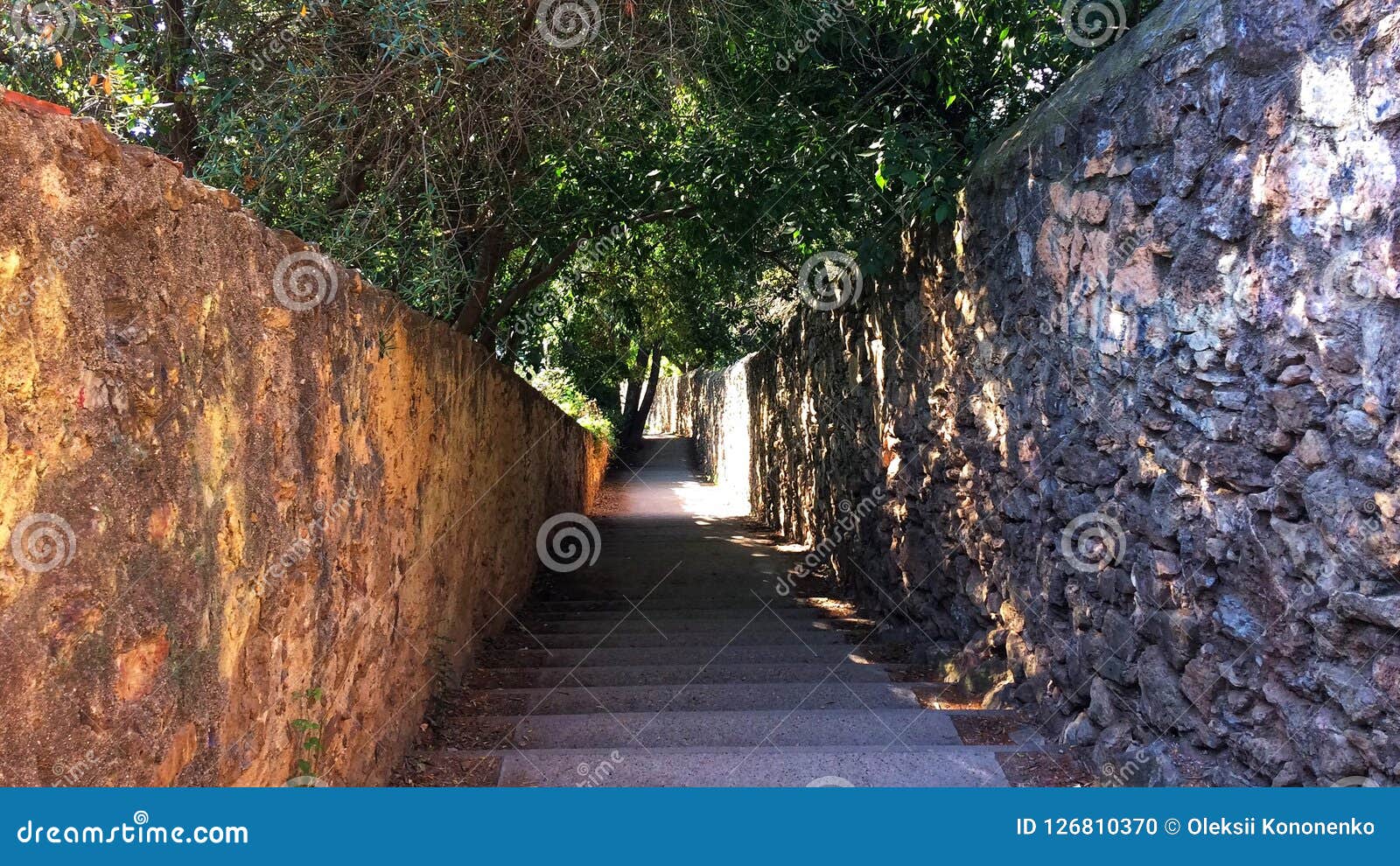 Light at the End of the Path Stock Photo - Image of landscape, footpath ...