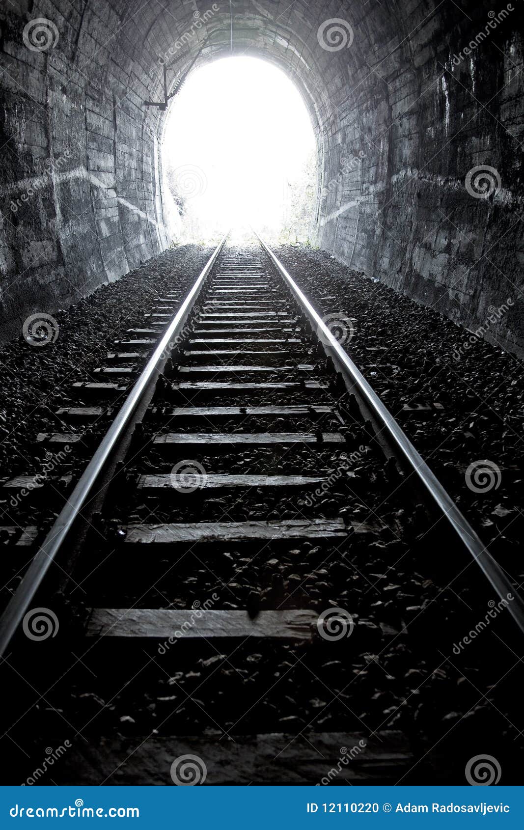 Light at the End of the Tunnel Stock Photo - Image of motion, railroad ...