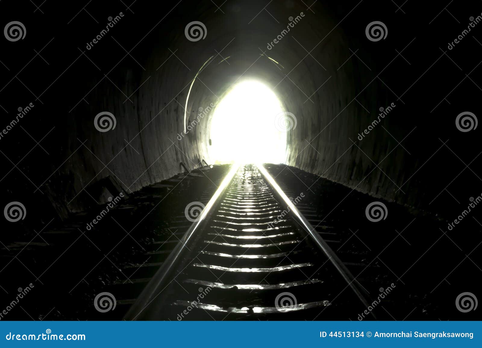 Light at end of tunnel stock photo. Image of dream, fast - 44513134